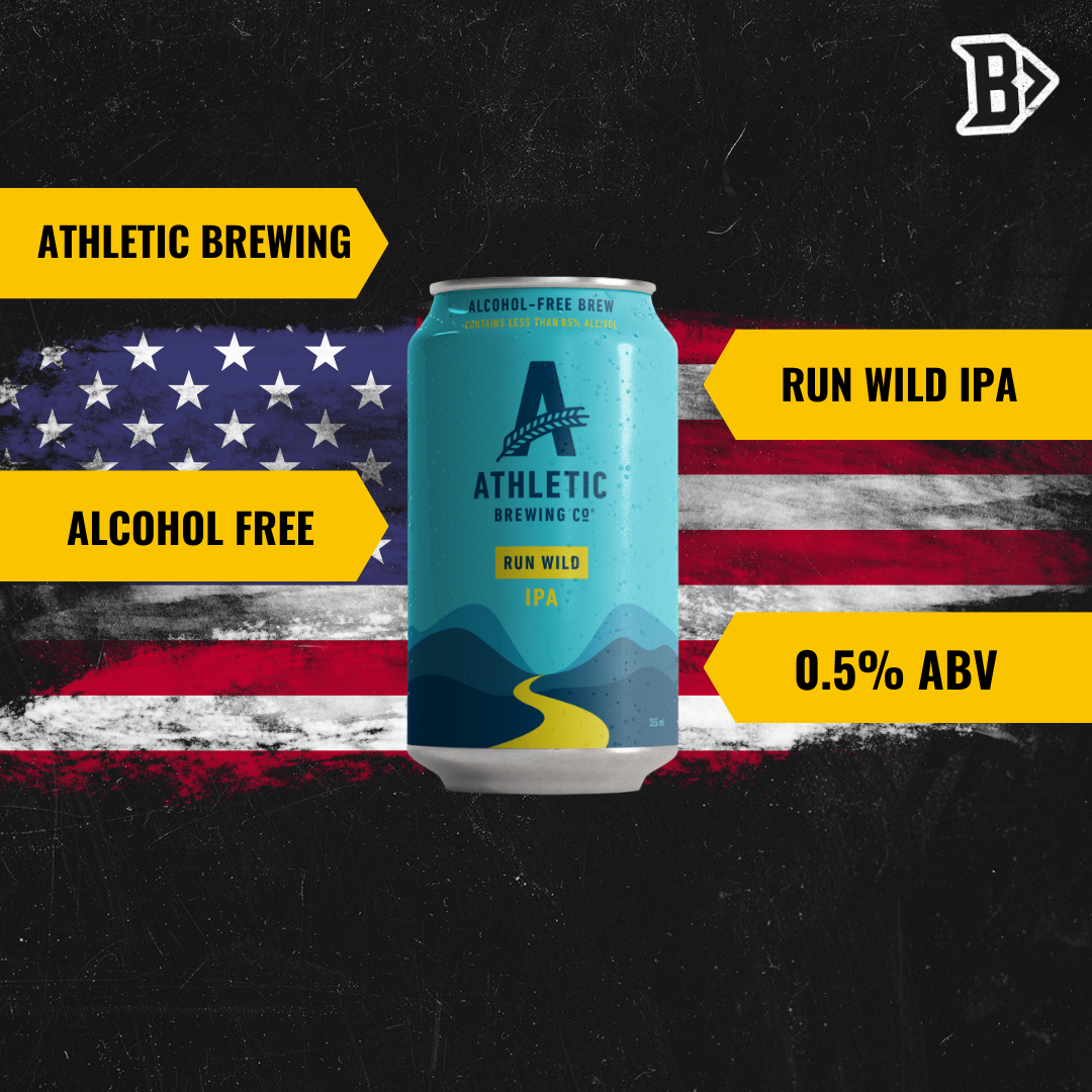 Athletic Brewing Co Run Wild American Alcohol Free IPA 355ml Cans - 0 ...