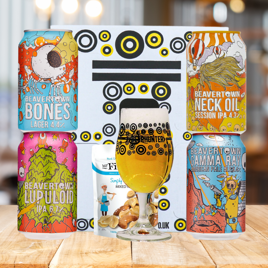 Beavertown British Breweries Craft Beer 4 Can Gift Pack with Glass ...