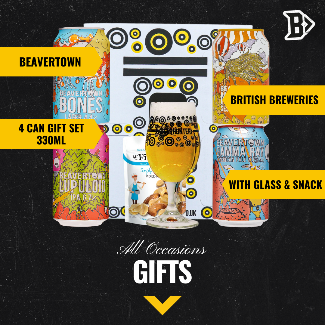 Beavertown British Breweries Craft Beer 4 Can Gift Pack with Glass ...