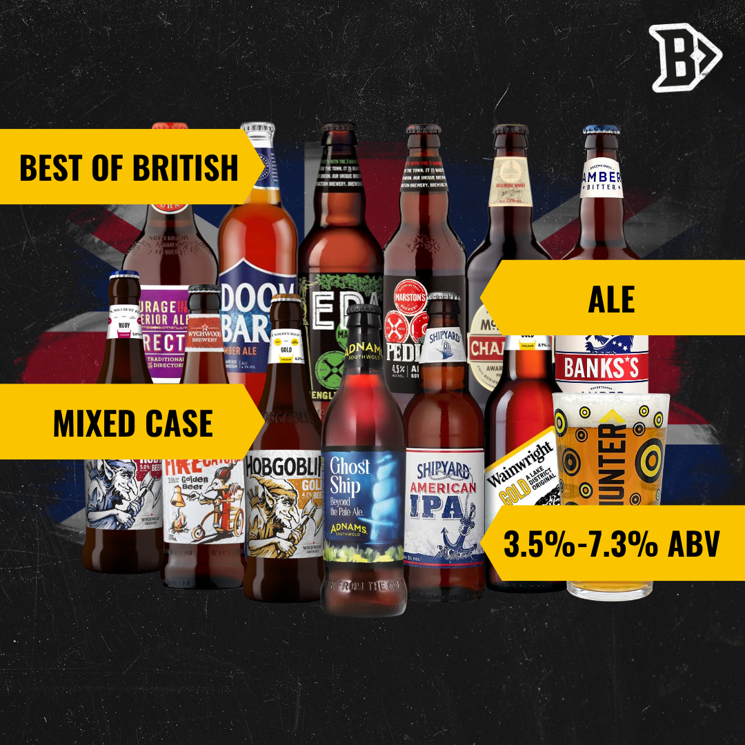 Best of British Ale Mixed Case (12 Pack) with Glass | UK Ales & English ...