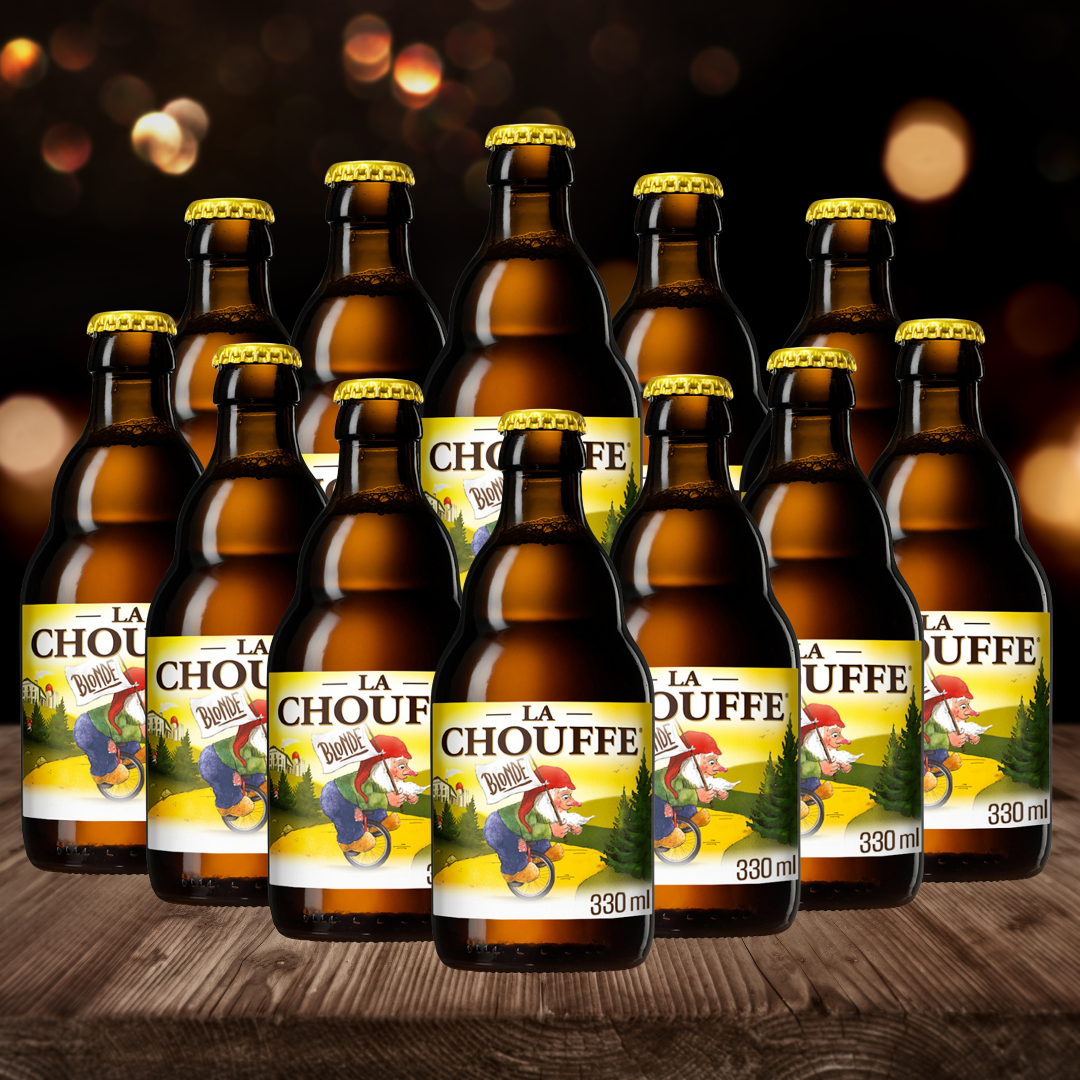 Brasserie d’Achouffe La Chouffe Belgian Blond Beer 330ml Bottles - 8.0 ...