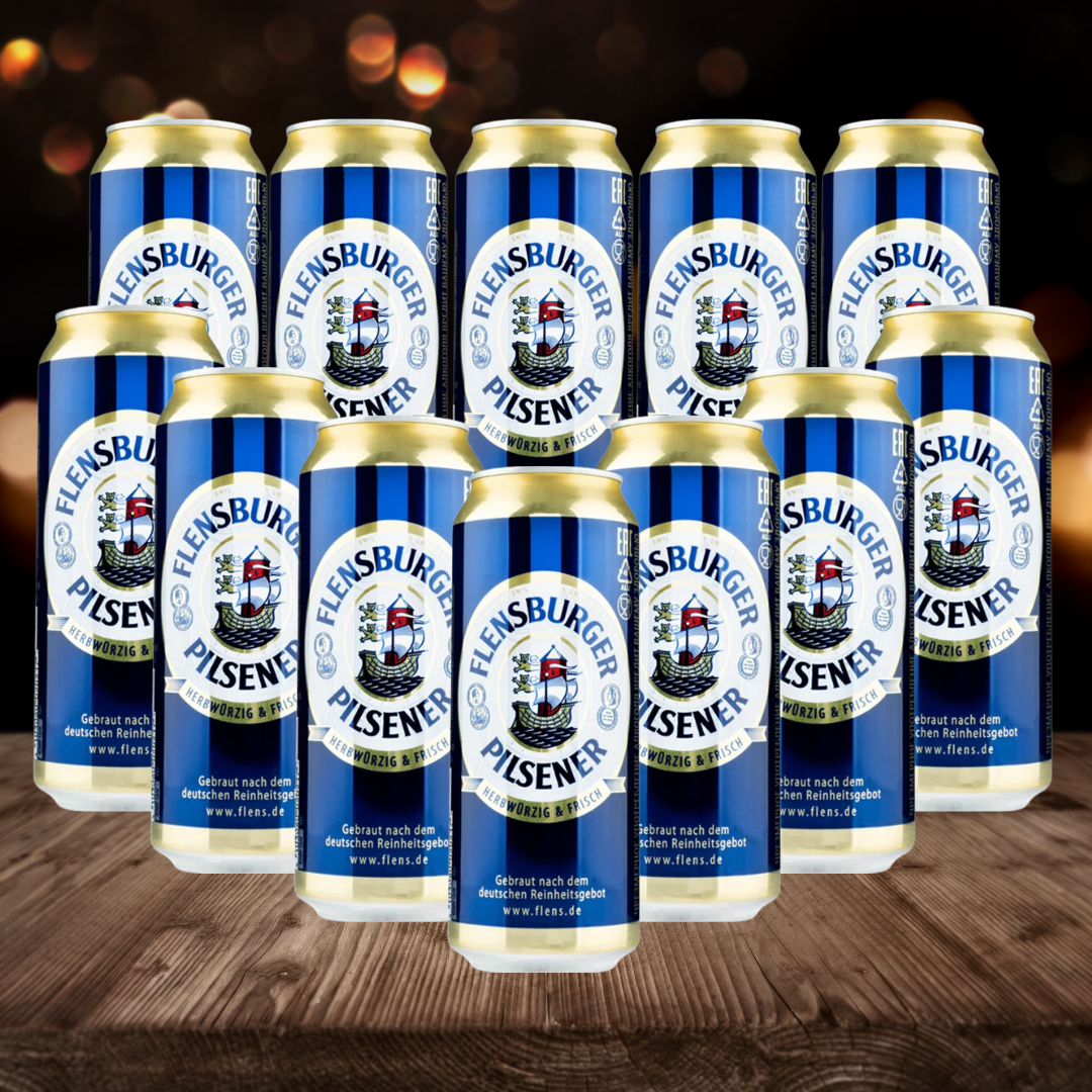 Flensburger Pilsener German Pils 500ml Cans (MultiPack) - 4.8% ABV ...