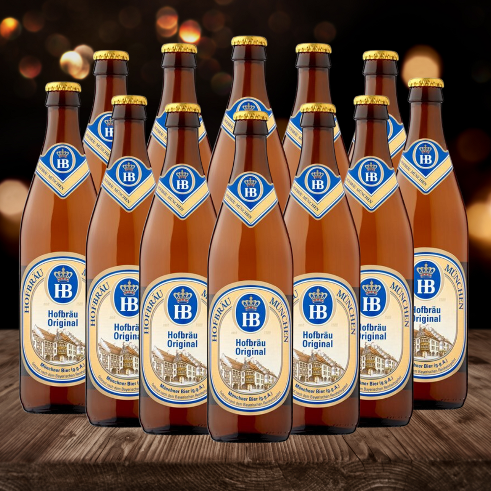 Buy Hofbräu Original German Lager 500ml Bottles Online UK - BEERHUNTER