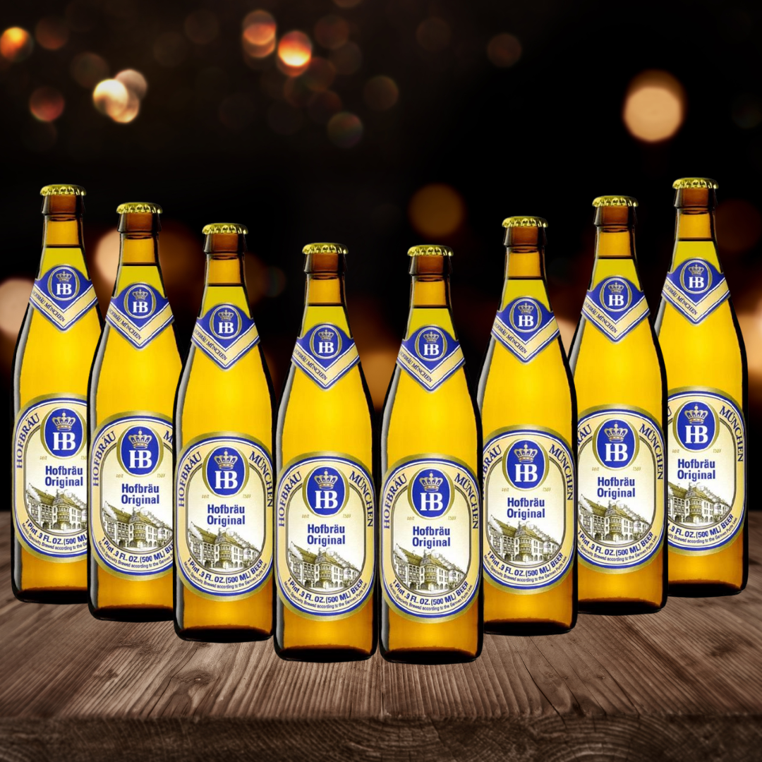 Buy Hofbräu Original German Lager 500ml Bottles Online UK - BEERHUNTER
