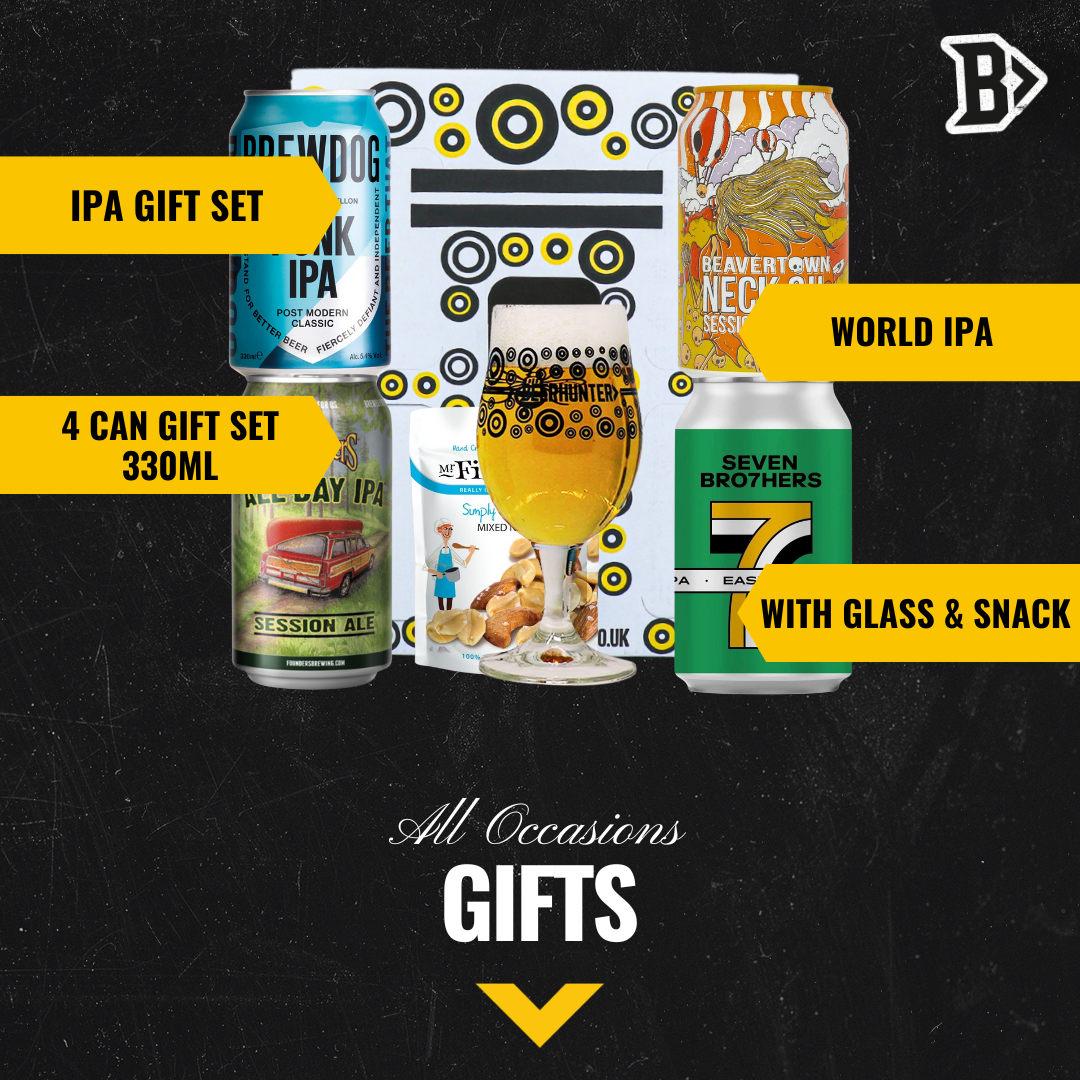 IPA Craft Beer Gift Set (4 x 330ml Cans) - BEERHUNTER