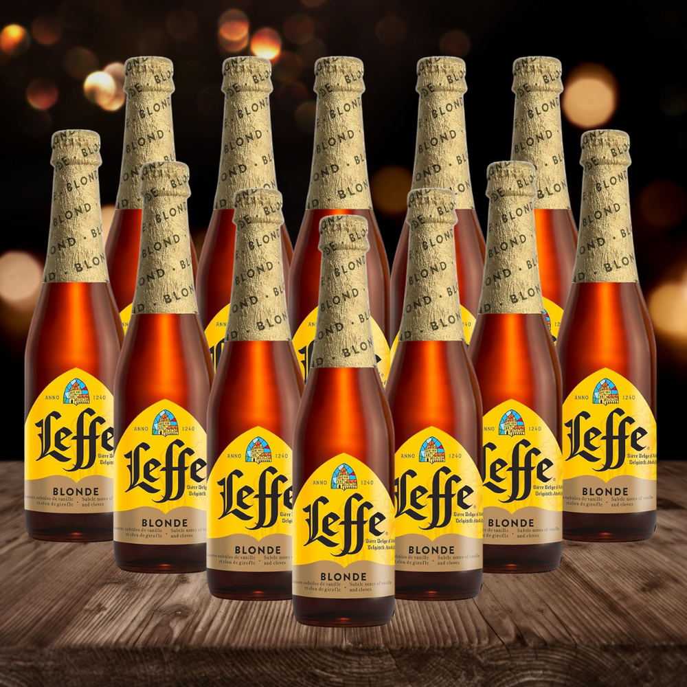 Leffe Belgian Blond Abbey Beer 330ml Bottles - 6.0% ABV (12 Pack ...