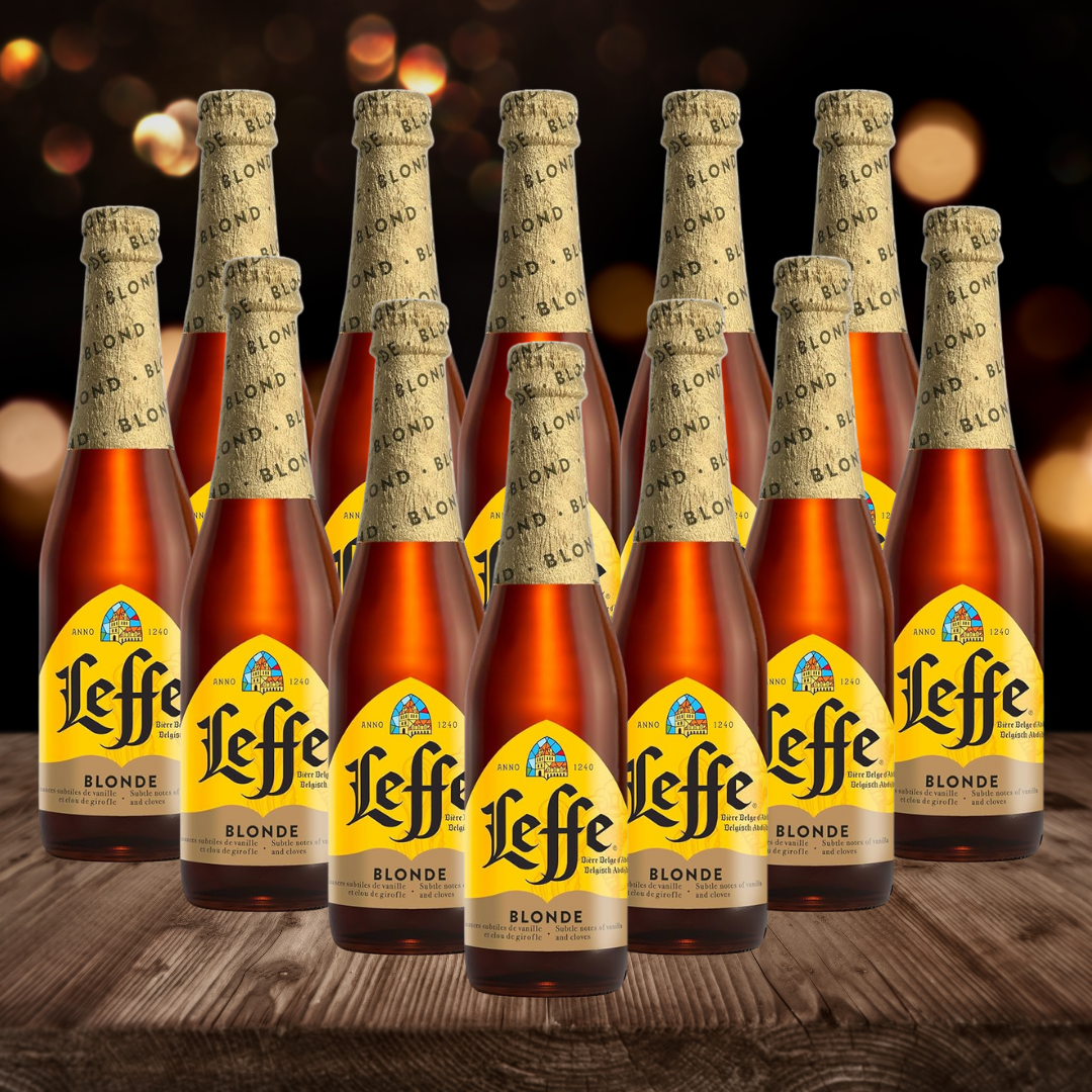 Leffe Belgian Blond Abbey Beer 330ml Bottles - 6.0% ABV (12 Pack ...