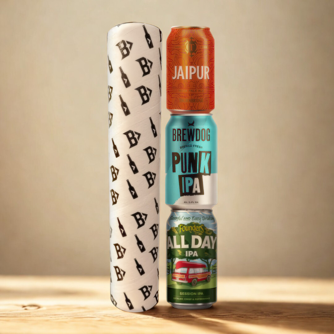 Mixed IPA Beer Tube Gift Set (3 Pack) - Thornbridge, Brewdog & Founders ...