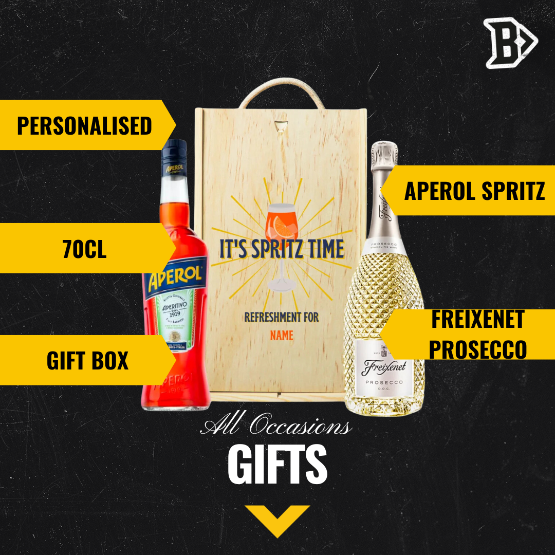 Personalised Aperol Spritz Gift Set with Freixenet Prosecco - (11% ABV ...