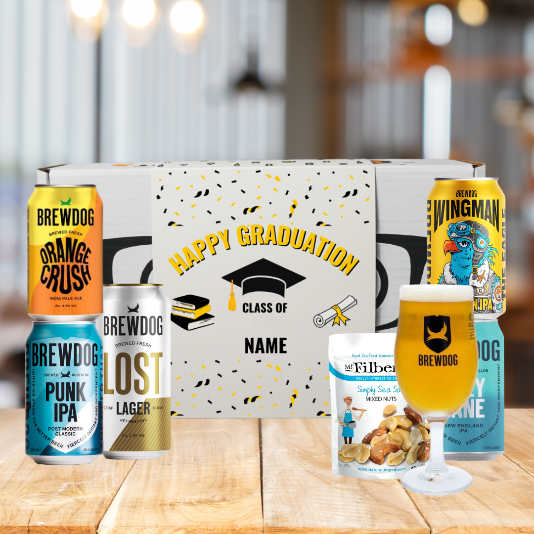 Personalised Brewdog Graduation Craft Beer Gift Set (5 x 330ml ...