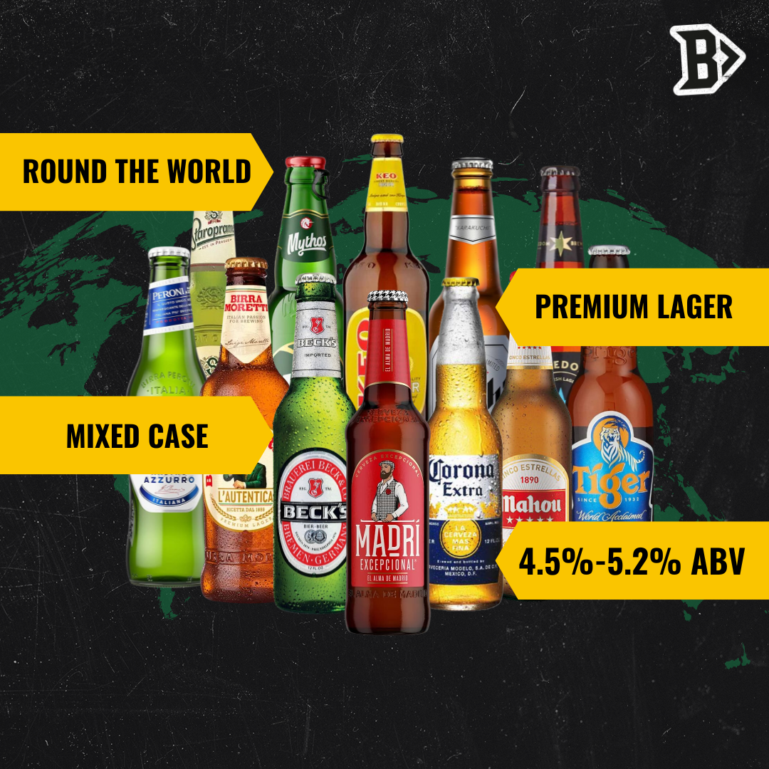 Shop Round the World Lager Mixed Case – 12 Global Beers | Online UK ...