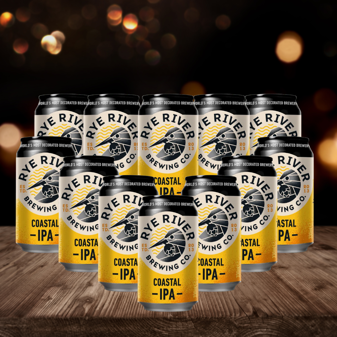 Rye River Coastal IPA 330ml Cans - 5.2% ABV (12 Pack) - BEERHUNTER