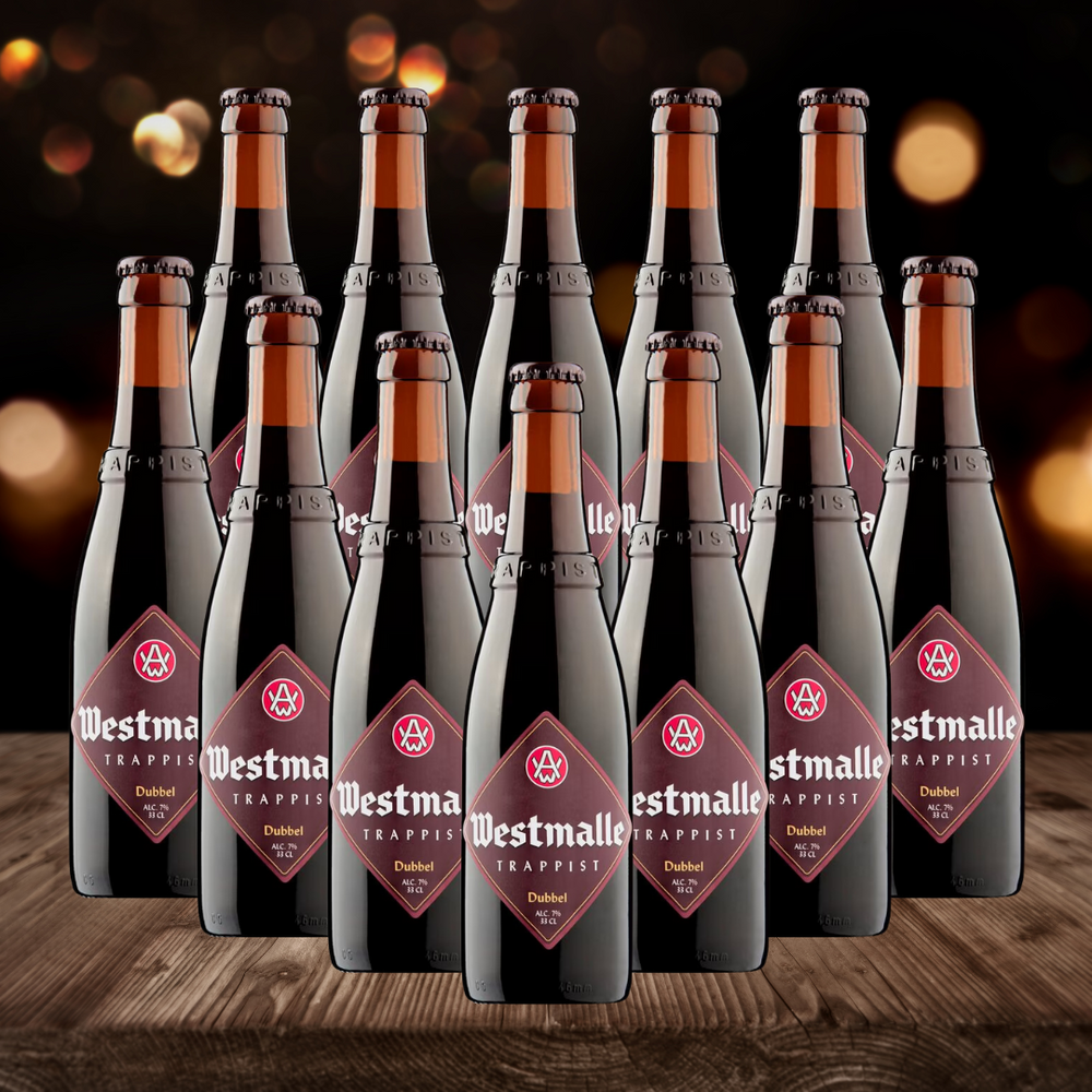 Westmalle Belgian Trappist Dubbel Beer 330ml Bottles - 7.0% ABV (Multi ...
